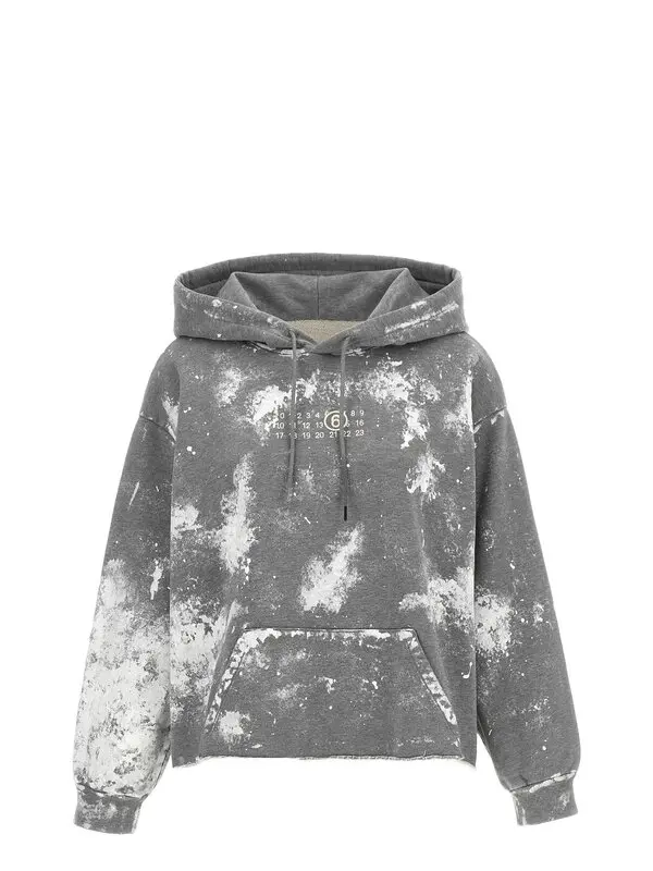 MAISON MARGIELA Numeric Signature Hoodie - Gray