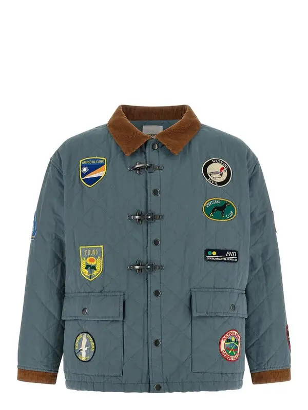 FOUND Farmstead Quilt Patch Jacket - Blue