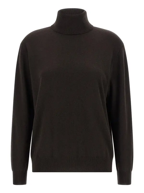 Brunello Cucinelli Cashmere Turtleneck Sweater - Brown