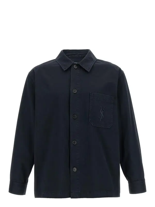 Saint Laurent Cassandre' Overshirt - Blue