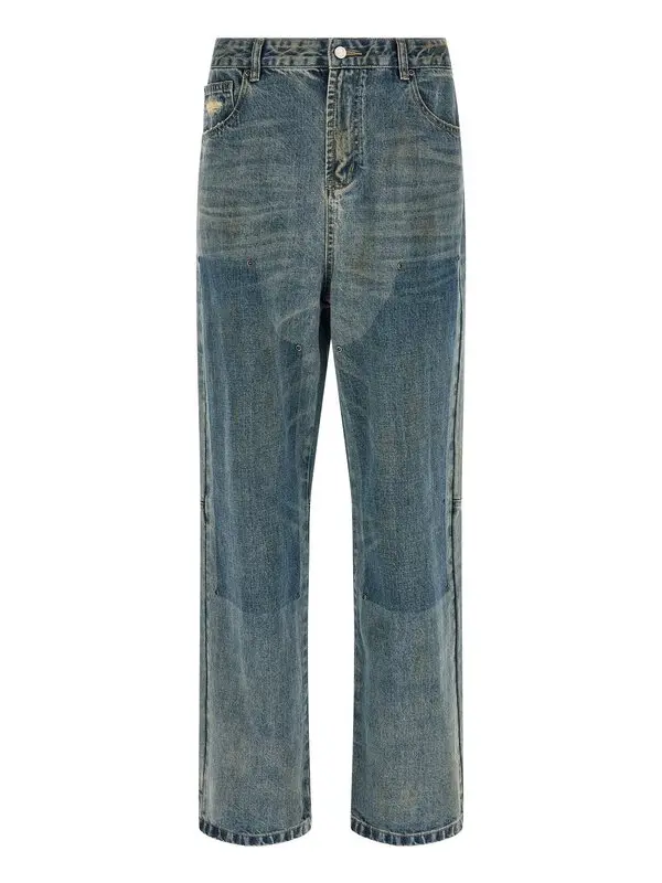 FOUND Double Knee Carpenter Jeans - Blue