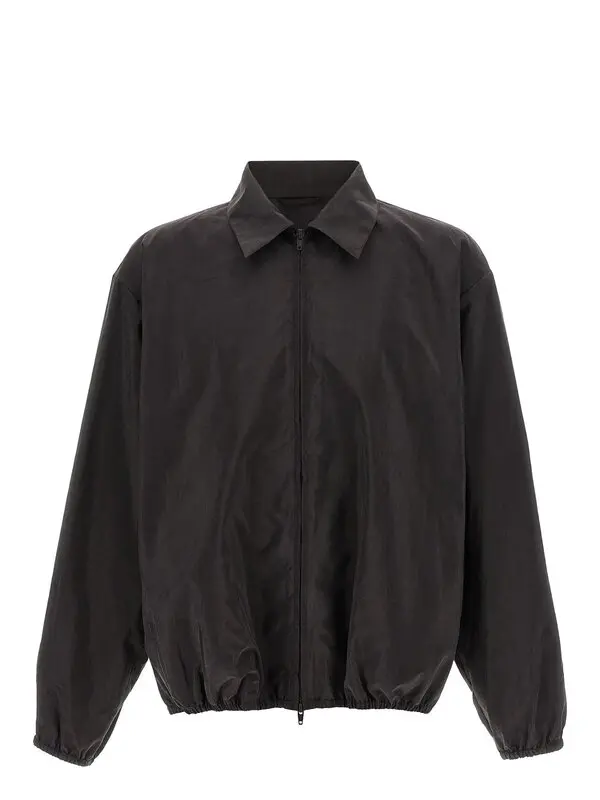 SSSTEIN Silk Blend Collar Jacket - Brown