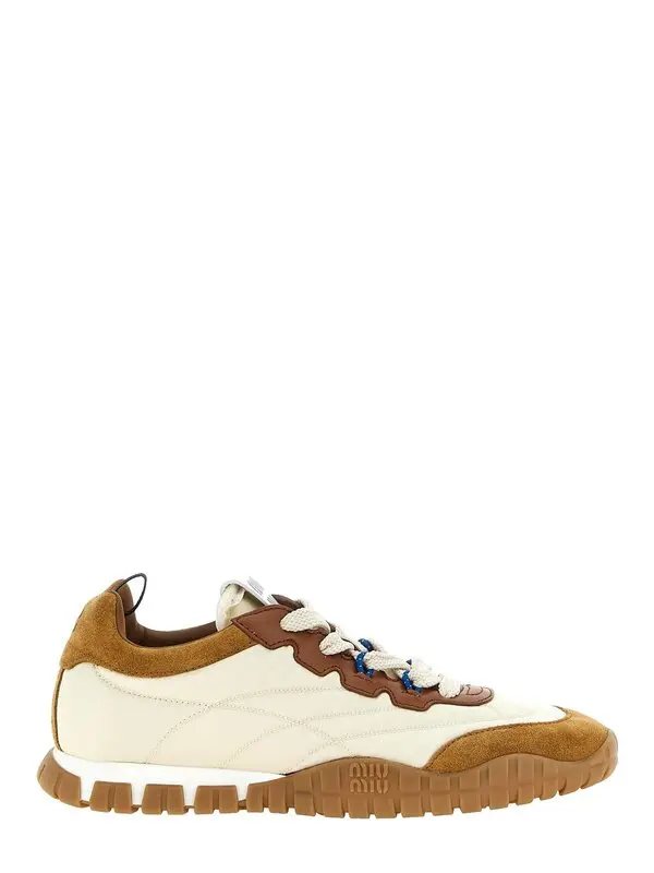 Miu Miu Tyre Sneakers - Brown