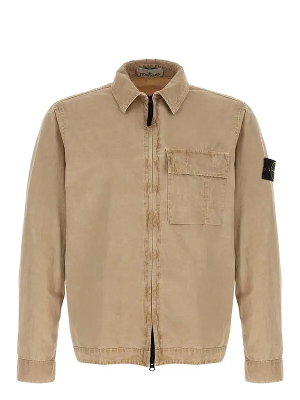 Stone Island 1200008' Overshirt - Beige