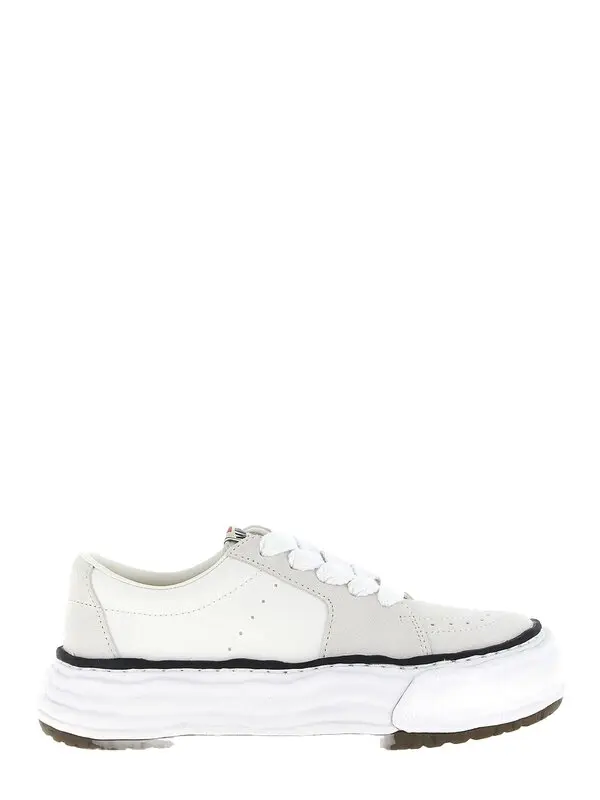 Mihara Yasuhiro Suede And Cotton Canvas Eric Sneakers - White