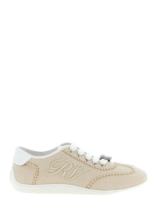 ROGER VIVIER Viv Low Sneakers - Beige