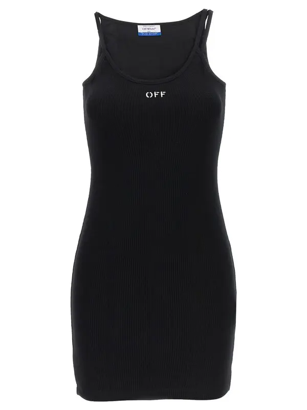 Off-White Off Stamp Dress - Black