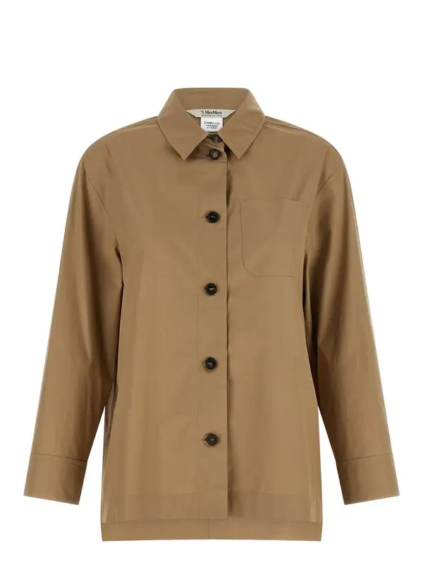 Max Mara Smmmarianne Cotton Poplin Shirt - Beige