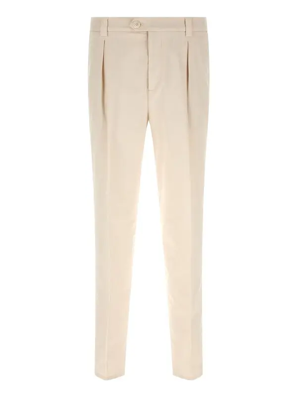 Brunello Cucinelli American Pima Cotton Pants - White