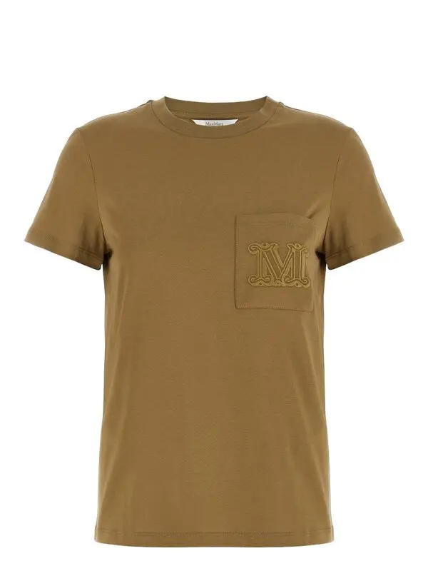 Max Mara Papaia Cotton Jersey T-shirt - Brown