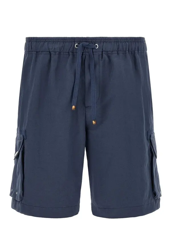 Brunello Cucinelli Cargo Bermuda Shorts - Blue