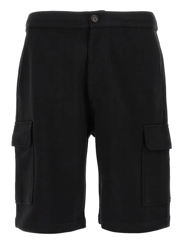 Brunello Cucinelli Cargo Bermuda Shorts - Black