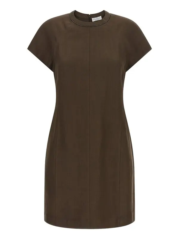 Brunello Cucinelli T-shirt Dress - Brown