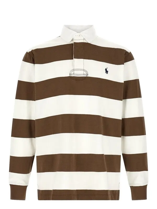 Polo Ralph Lauren L'iconica Maglia Da Rugby' Polo Shirt - Brown