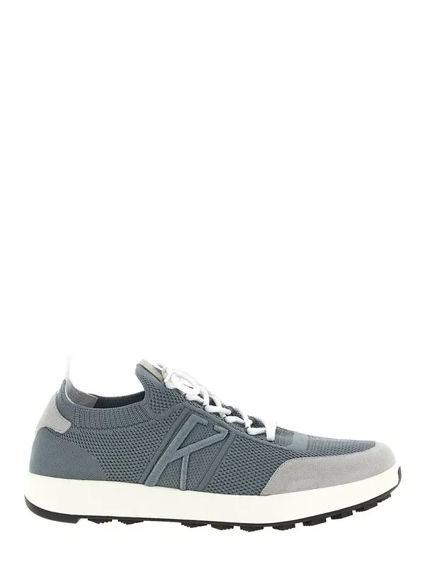 Kiton Technical Cotton Sneakers - Gray
