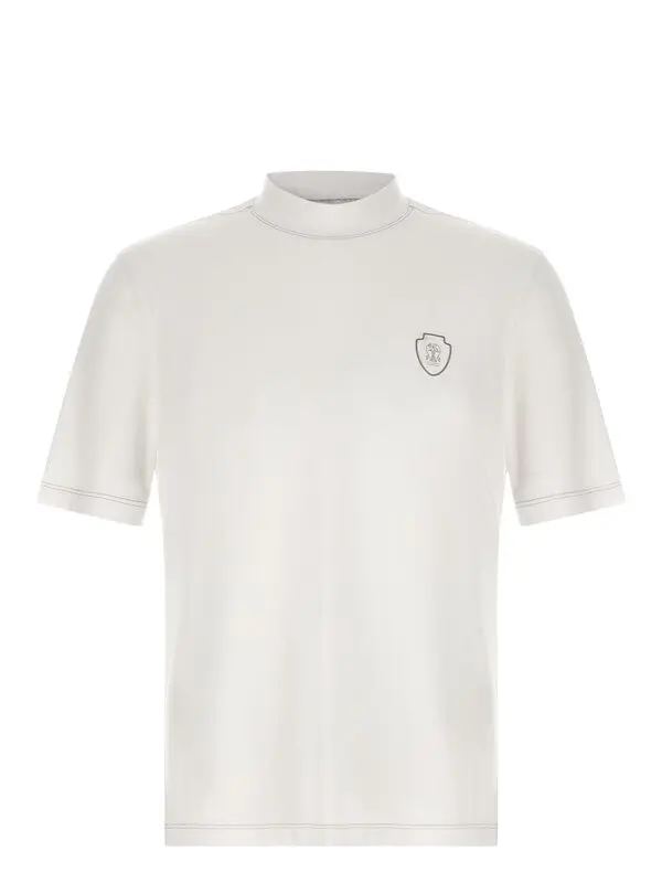Brunello Cucinelli Techno Piquet T-shirt - White