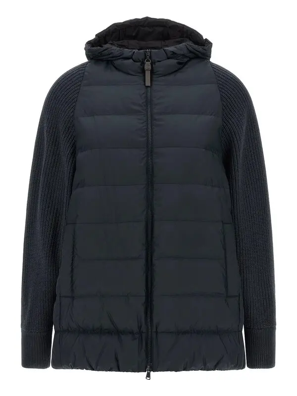 Brunello Cucinelli Quilted Down Jacket - Blue