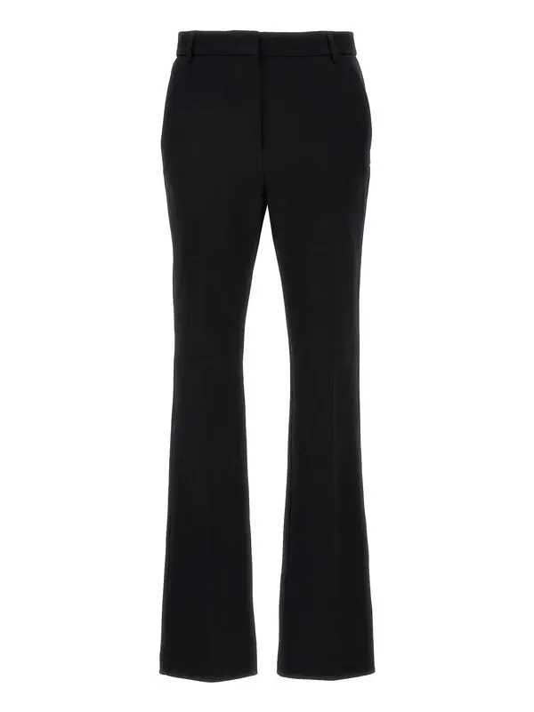 Sportmax Pontida Milan Stitch Cotton Jersey Trousers - Black