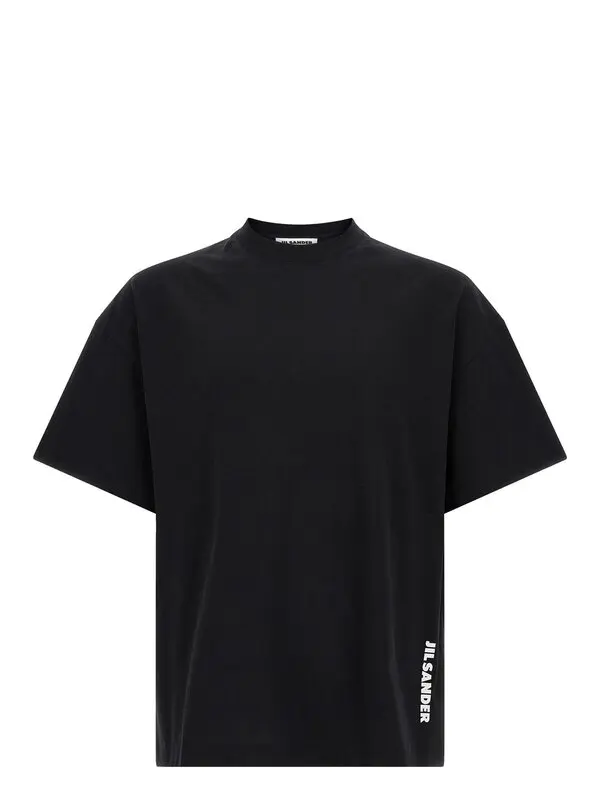 JIL SANDER Logo T-shirt - White/black