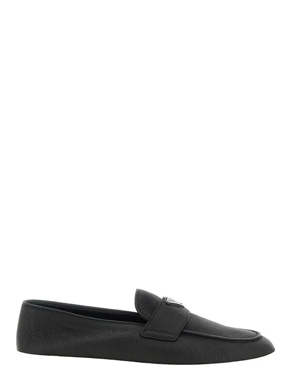 Prada Deer Skin Loafers - Black