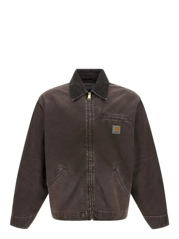 Carhartt Work In Progress Detroit Cotton Canvas Jacket - Brown
