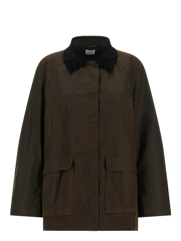TOTEME Country Waxed Cotton Jacket - Green