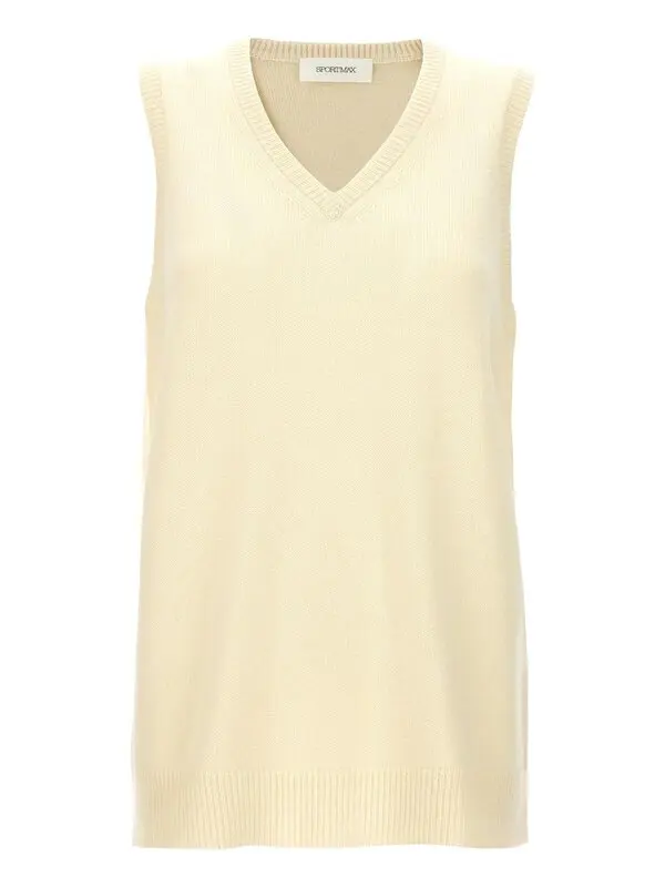 Sportmax Gimmy Cashmere-blend Vest - Yellow