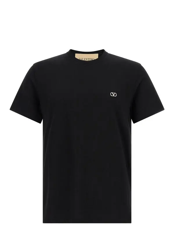 Valentino Garavani Vlogo' Embroidery T-shirt - Black