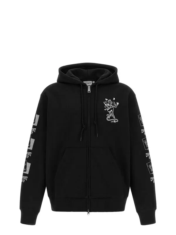 Carhartt Work In Progress Playing Cards' Hoodie - Black