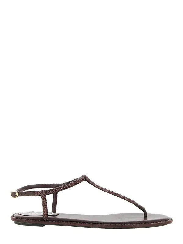 Rene Caovilla Diana Sandals - Brown