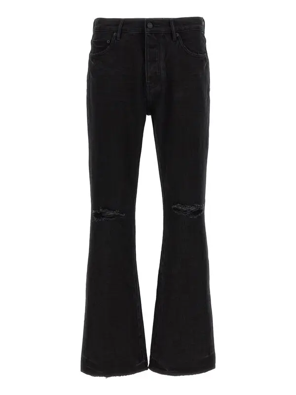 PURPLE BRAND P026 Lancer Rip Denim Jeans - Black