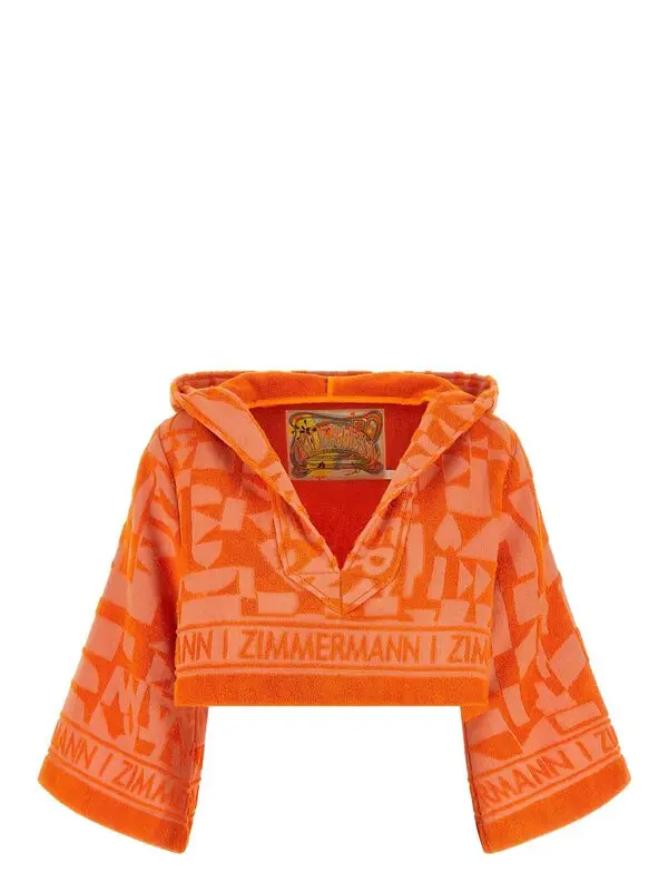 Zimmermann Solstice Jacquard Terry Top - Orange
