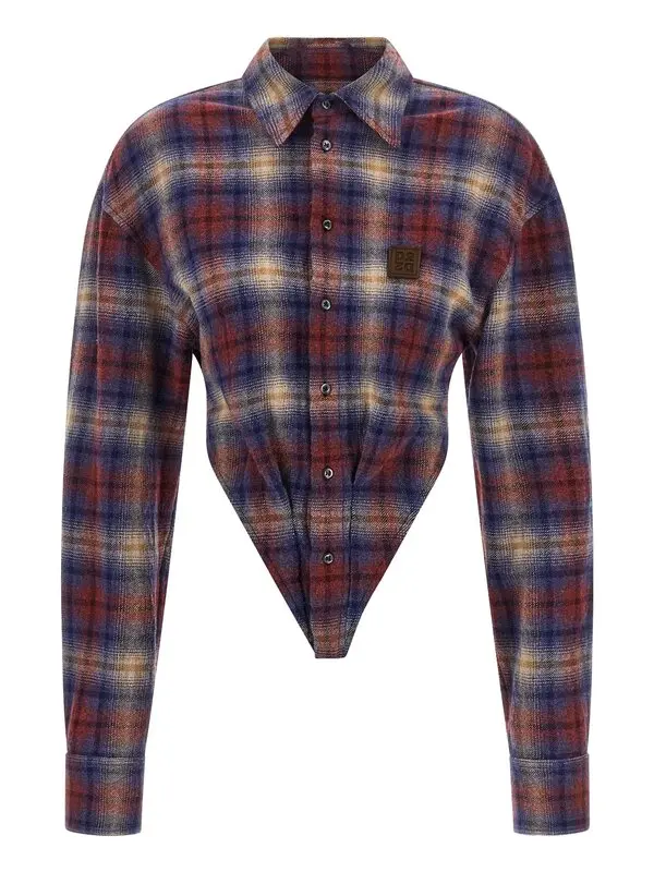 Dsquared2 Loop Check Patterned Wool Shirt - Multi