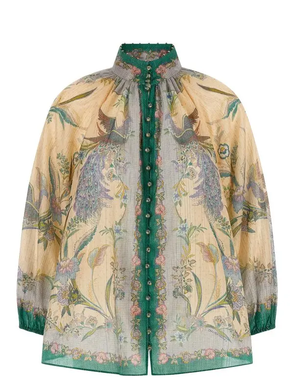 Zimmermann Indra Printed Blouse - Multi