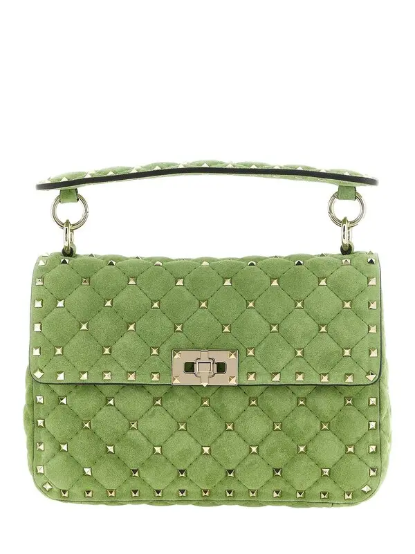 Valentino Garavani Rockstud Spike Shoulder Bag - Green
