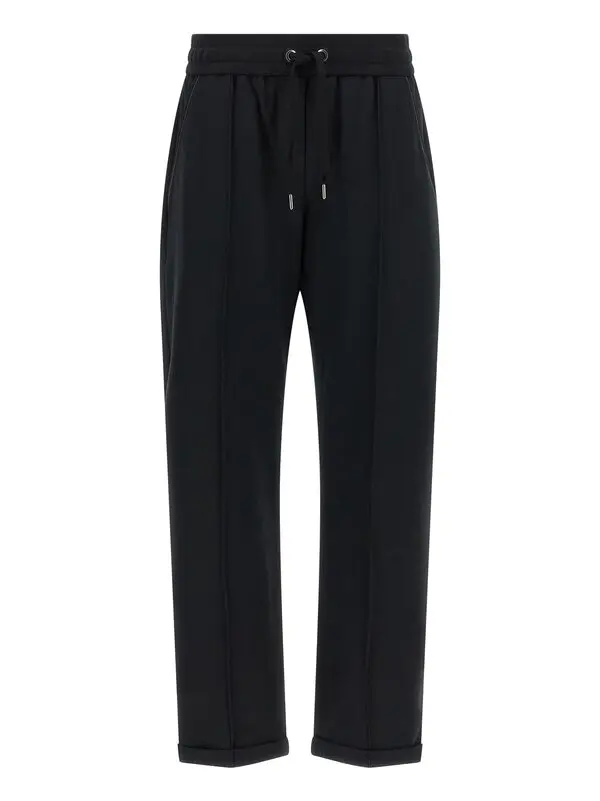 Brunello Cucinelli Flared Track Joggers - Black