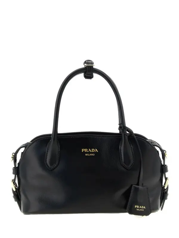 Prada Softy Lux Handbag - Black