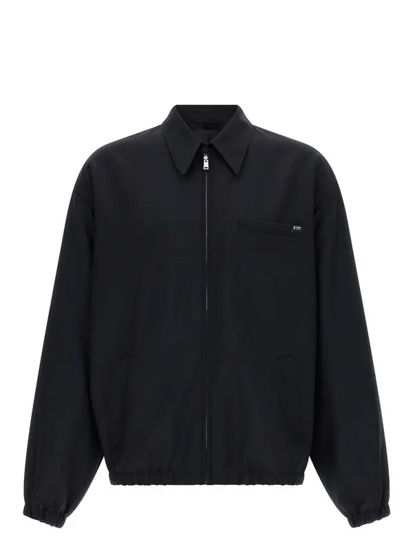 Prada Light Mohair Blouson - Blue