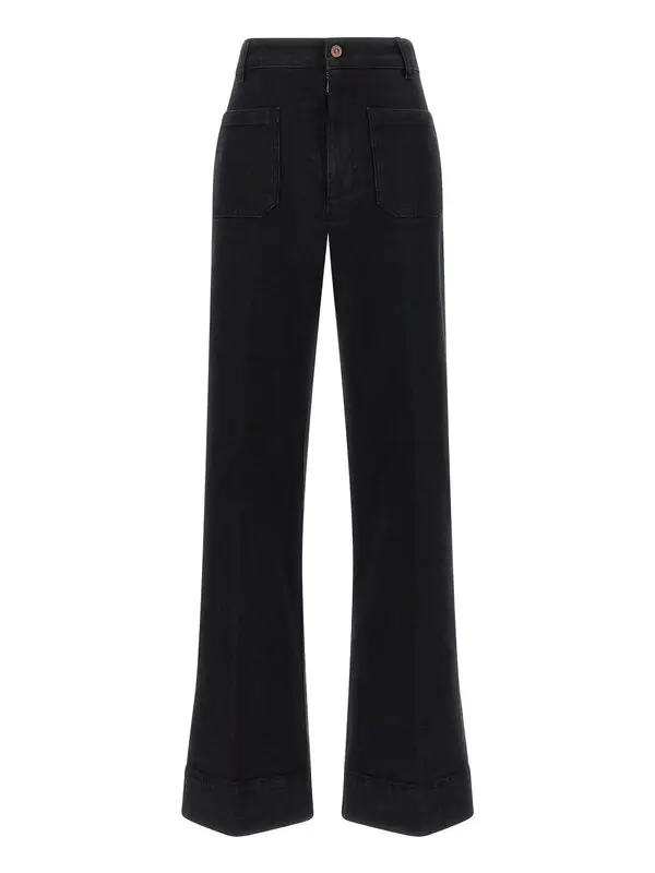 Victoria Beckham Alina Tailored Flared Jeans - Black