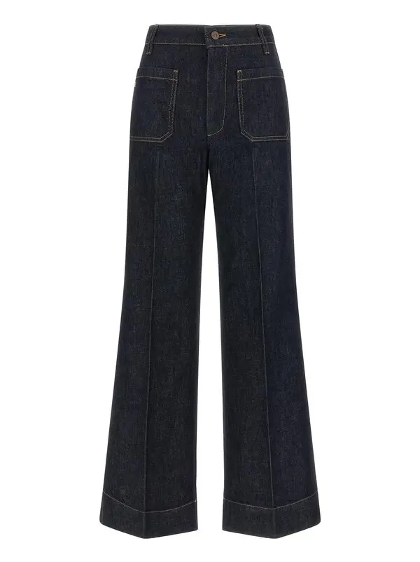 Victoria Beckham Alina Jeans - Blue