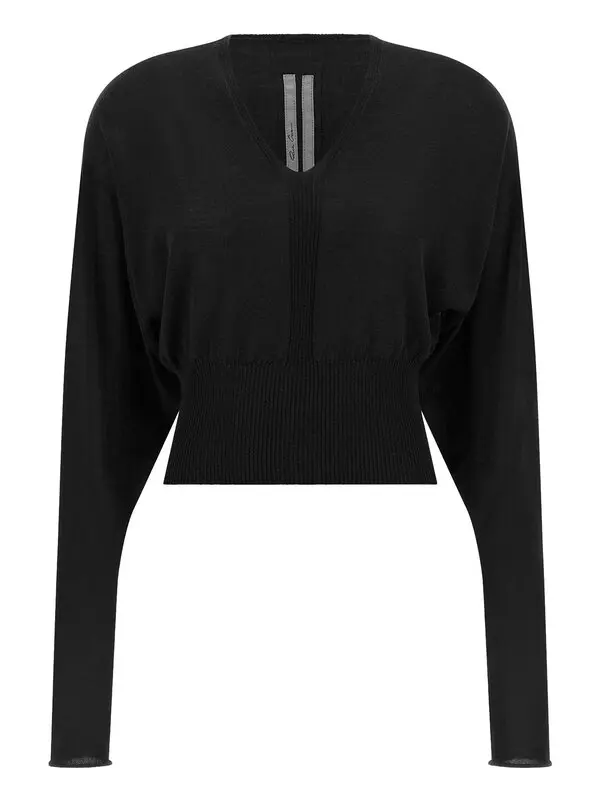 Rick Owens V Cropped' Top - Black