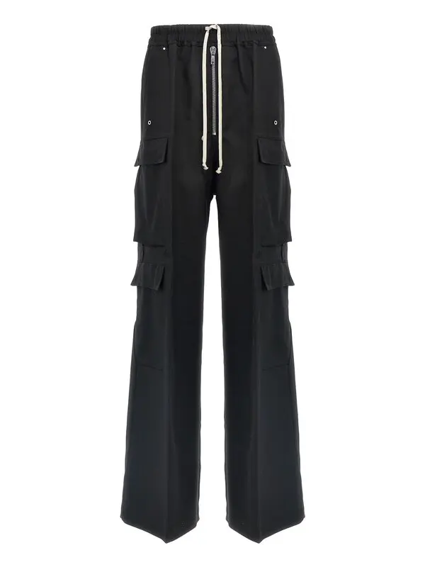 Rick Owens Cargobelas Wool Pants - Black