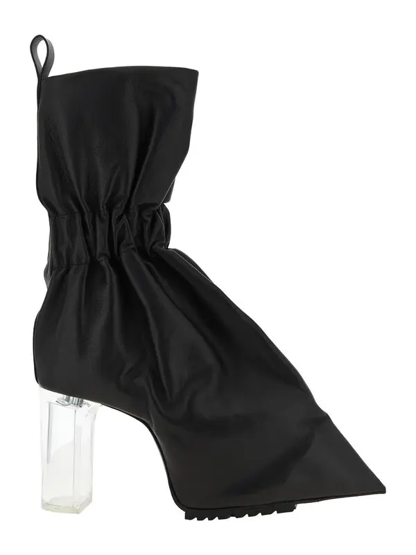 Rick Owens Pull On Cuffed Taquito Ankle Boots - Black