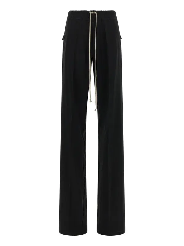 Rick Owens Dietrich Drawstring Trousers - Black