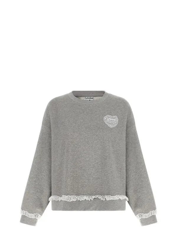 GANNI Isoli Sweatshirt - Gray
