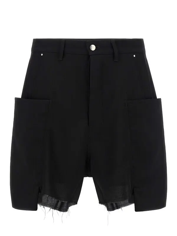 Rick Owens Stefan Cargo Bermuda Shorts - Black