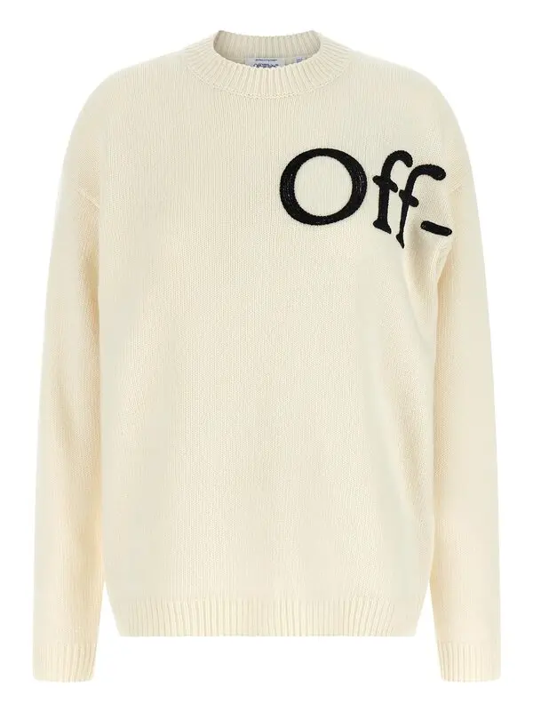 Off-White Bookish Shared Sweater - White/black