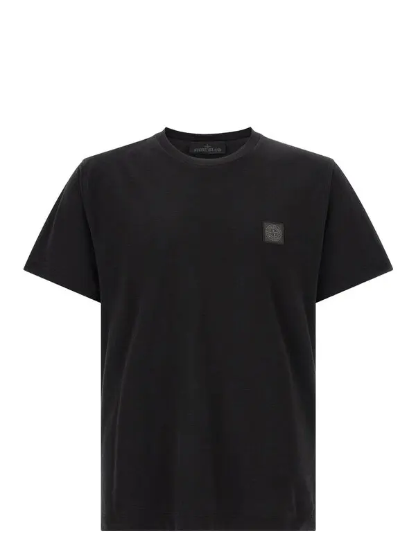 Stone Island Badge Ghost' T-shirt - Black