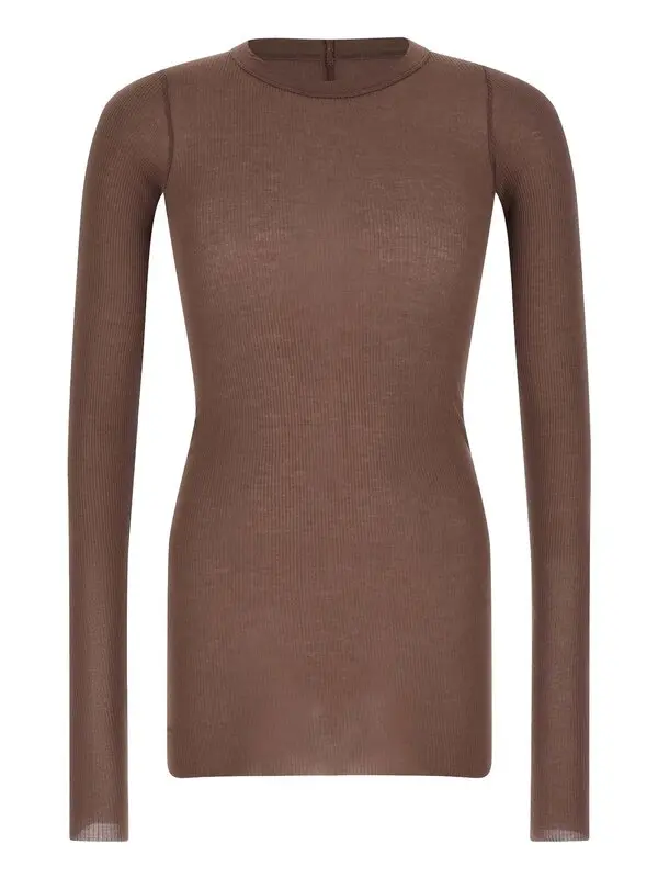 Rick Owens Rib Ls T' T-shirt - Purple
