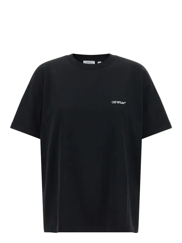 Off-White Arrow Out Flower T-shirt - Black